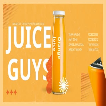 JUICE GUYS MARKETING CLASS CASE ANALYSIS | PPTX