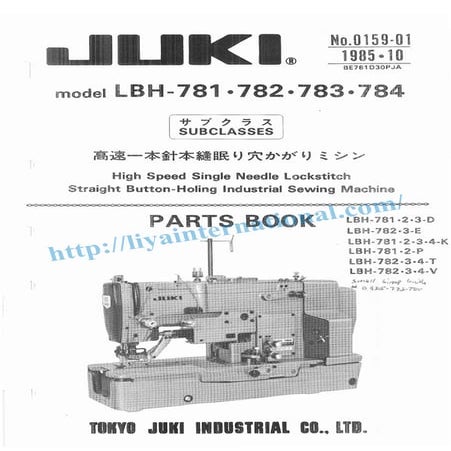 Juki lbh 781 | PDF