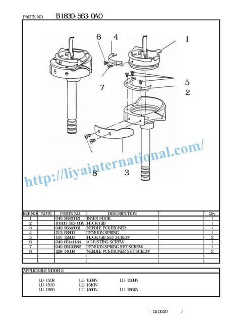 Juki dln 5490 n-7 parts list | PDF | Science