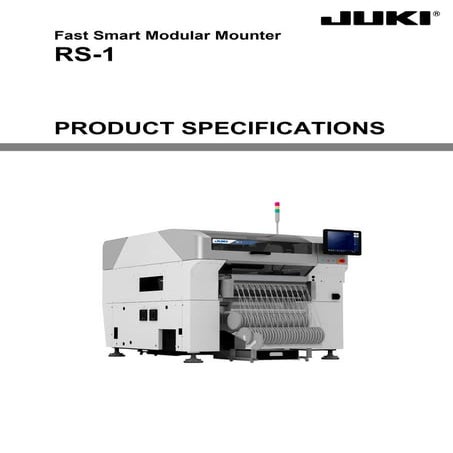 Juki rs 1 pick and place machine | PDF