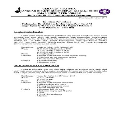 Juknis Kegiatan | DOCX