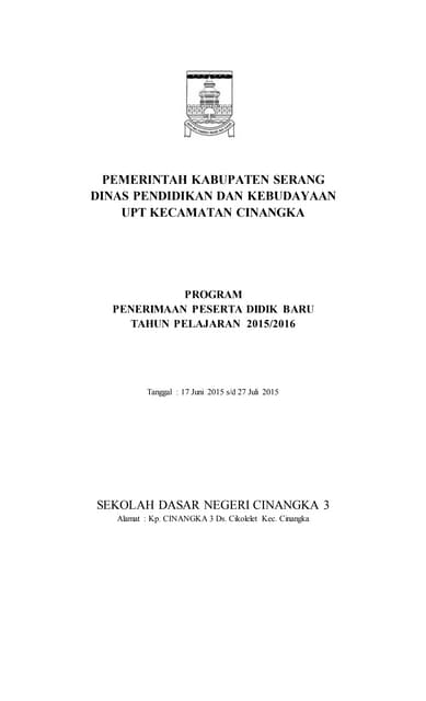 Cover absensi siswa | DOCX