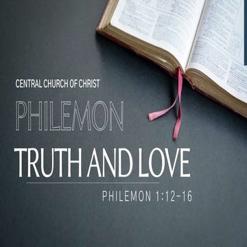 Philemon Truth and Love | PPT