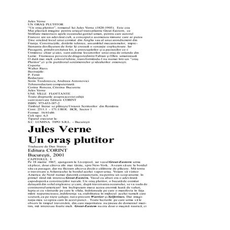 Jules verne un oras plutitor | DOC