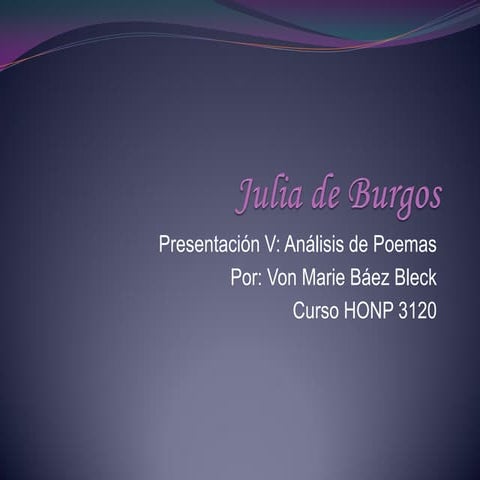 Julia De Burgos(5) | PPTX