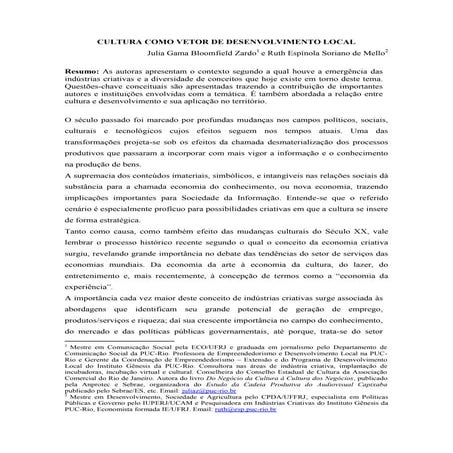 Palestra: MegaTendências, As Indústrias Criativas e a Nova Economia ...