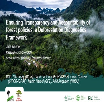 Towards a global typology of forest policies and measures | PDF