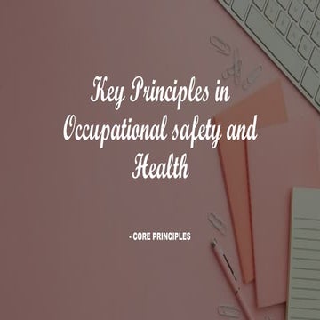 Occupational Health and Safety Practices | PPTX