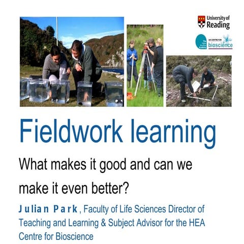 Fieldwork: What can we do to make it even better | PPT