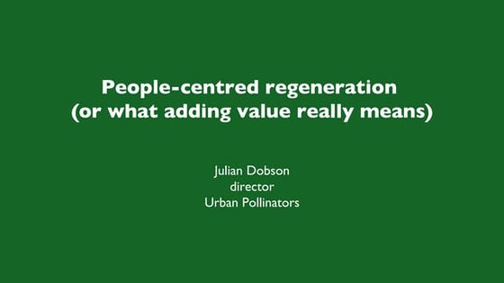 A future for regeneration | PPT