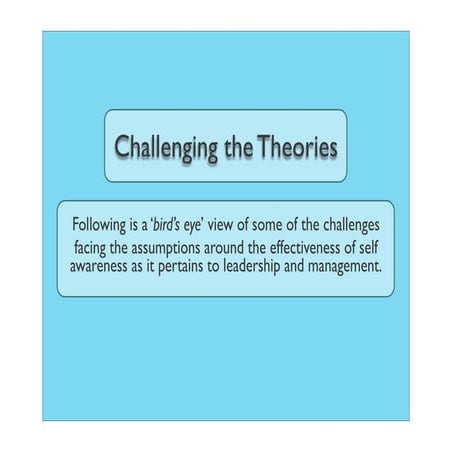Challenging The Theories | PDF