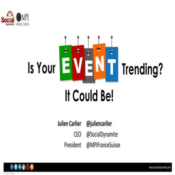Your event in Trending Topic - boost media coverage | PPT