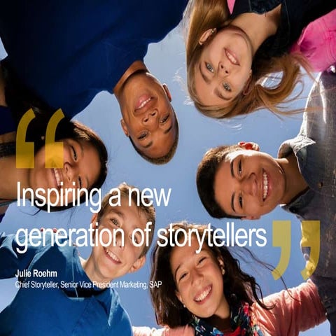 Julie roehm | Inspiring the next generation of storytellers | PPT