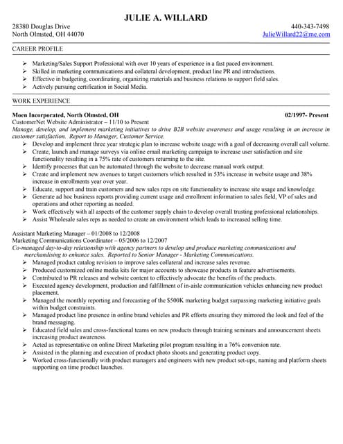 Julie Willard, Customernet website administrator at Moen incorporated