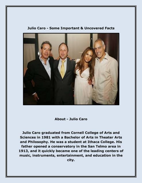 Who is Julio Caro A Comprehensive Introduction to His Life and Work.docx