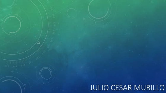 Cesar Murillo presentations