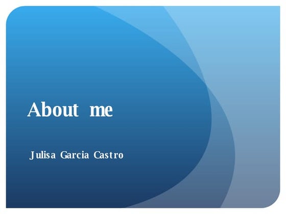 About me | PPT