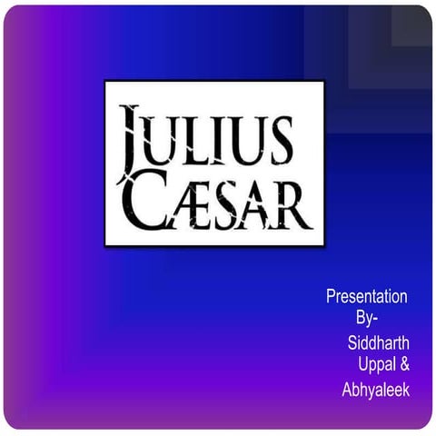 Julius caesar | PPTX