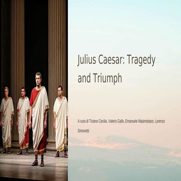 Julius Caesar: Tragedy, Power, and Political Intrigue in Shakespeare's ...
