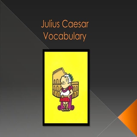 Julius Caesar Vocabulary | PPTX
