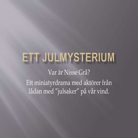 Julmysterium med tomte | PPTX