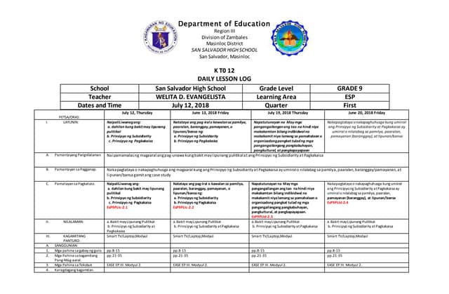 Ikatlong markahang pagsusulit ESP 10 | DOCX