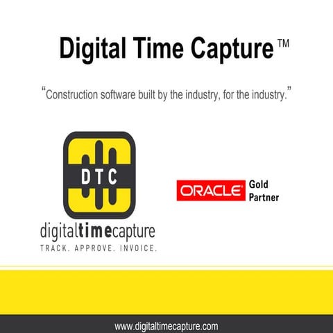 Digital Time Capture Integrates with Primavera | PPT