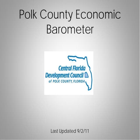 July 2011 Economic Barometer | PPT