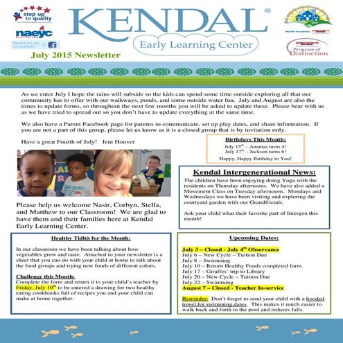 July 2015 newsletter format | PDF