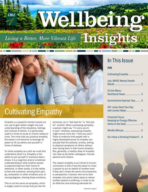 May 2020 Wellbeing Insights | PDF