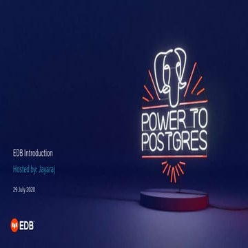 Edb Power To Postgres Ppt