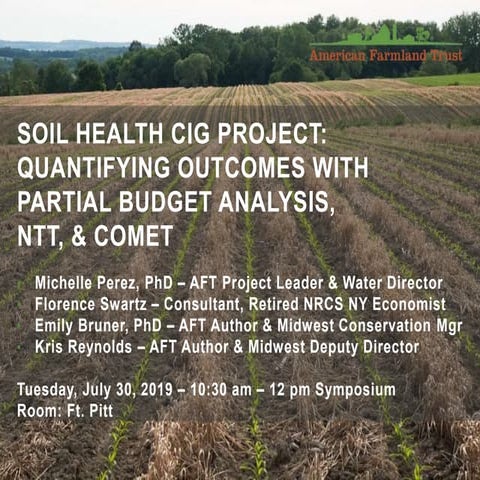 The Economic Case for Soil Health: Engaging Producers with Scientific ...