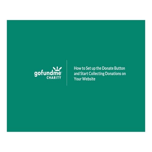 How to Set Up The Donate Button and Start Collecting Donations On Your ...