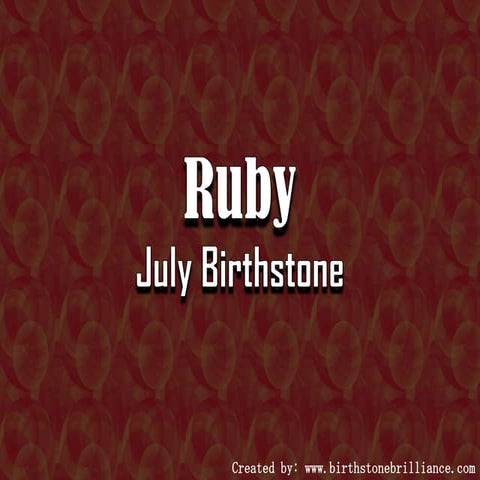 July birthstone | PPTX