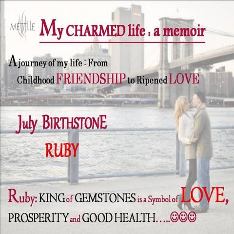 Memoir of My Charmed Life with Ruby July Birthstone - Mettlle Designer Handmade Jewelry | PPT