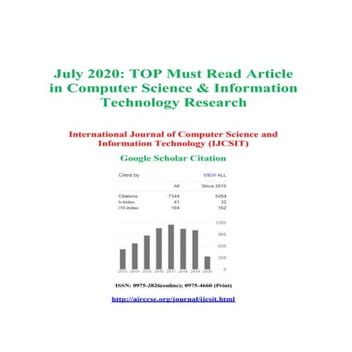 July 2020: TOP Must Read Article in Computer Science & Information ...