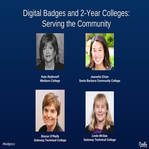 Digital Badges & 2-Year Colleges: Serving the Community | PPT | College ...