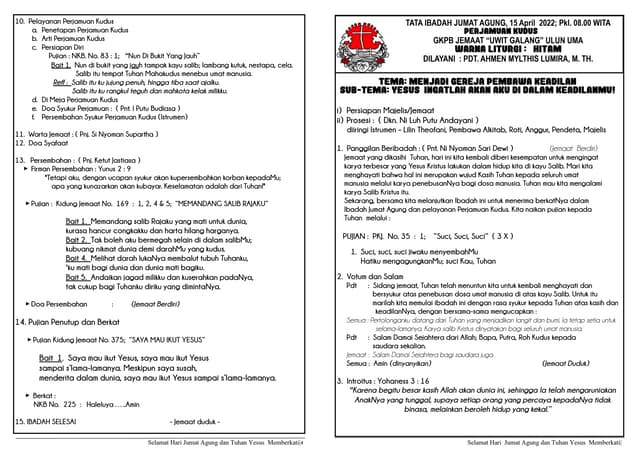 Jumat Agung 15 April 2022 Pdf