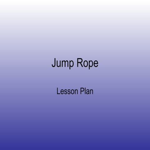 Jump Rope | PPT