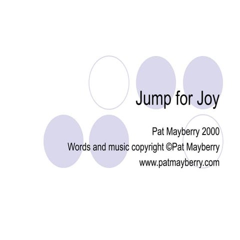 Jump for joy | PPT