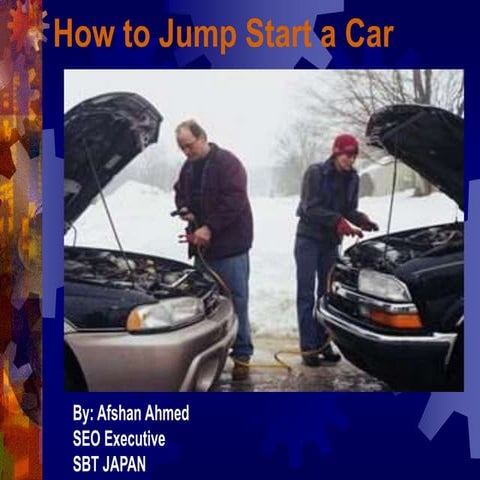 How to Jump-start a car using jump leads | PPT | Auto Safety | Automotive