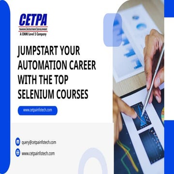 Jumpstart Your Automation Career with the Top Selenium Courses.pptx | Browsers | Computer ...