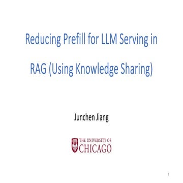 AI/ML Infra Meetup | Reducing Prefill for LLM Serving in RAG | PDF