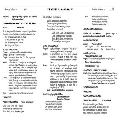 ILOCANO PRAYER Mamatiak, Amami, Ave Maria, Gloria | PPTX