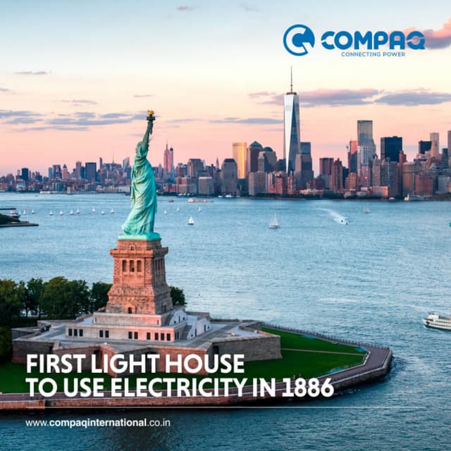 The Statue of Liberty was the first lighthouse to use electricity in ...