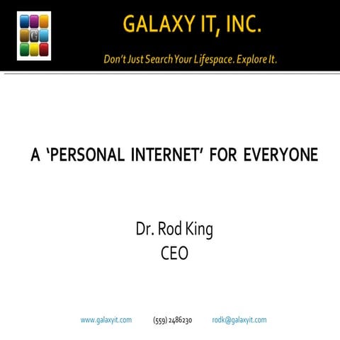 A Personal Internet For Everyone | PPT