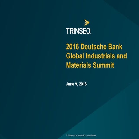 Deutsche Bank Global Industrials and Materials Summit | PPT