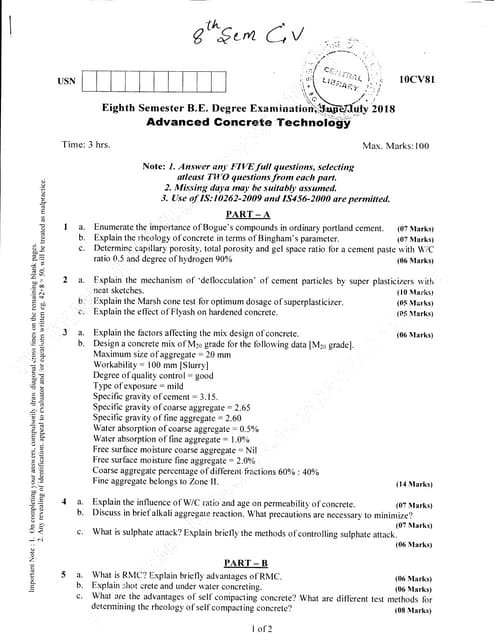 6th Semester Mechanical Engineering: Modeling & finite element analysis ...