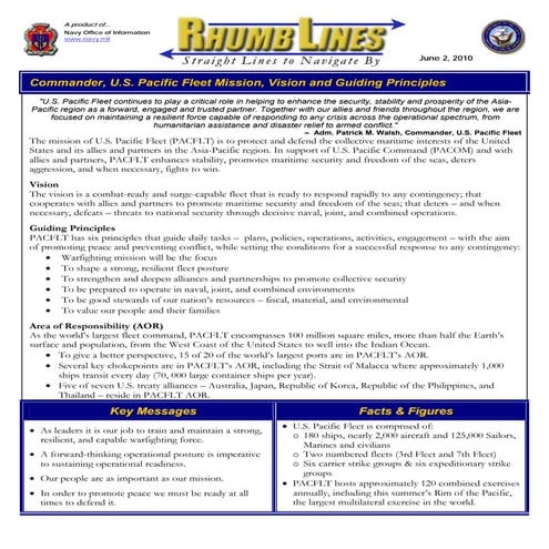 June 02 2010 commander, u.s. pacific fleet mission, vision and guiding ...