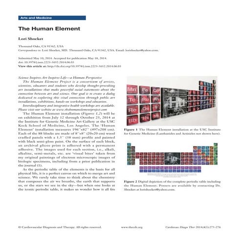 The Human Element | PDF | Chemistry | Science